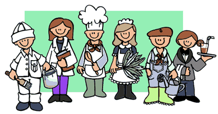 Trabajadores de la comunidad para colorear. - Imagui